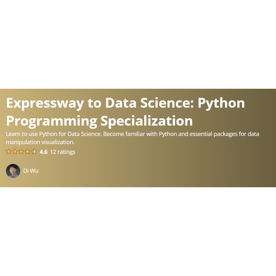 🔥course🔥 Udemy Expressway To Data Science Python Programming