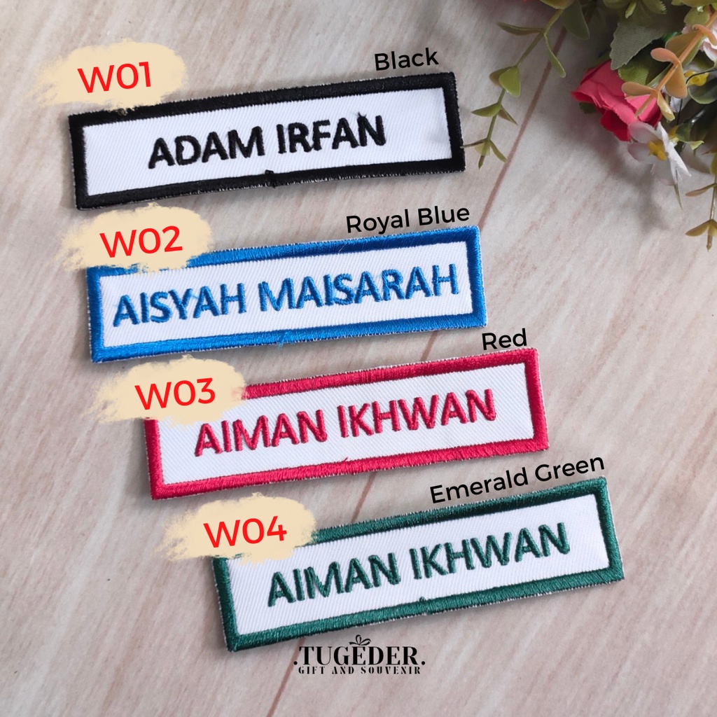 NAME TAG SULAM NAMA | RUMI / JAWI / CINA | Shopee Malaysia