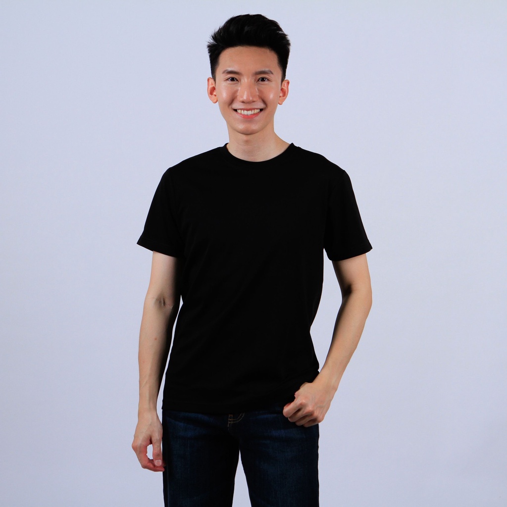 Dapper Plain Body Fit Round Neck T-Shirt - Black/Size S-2XL 1871TRV ...