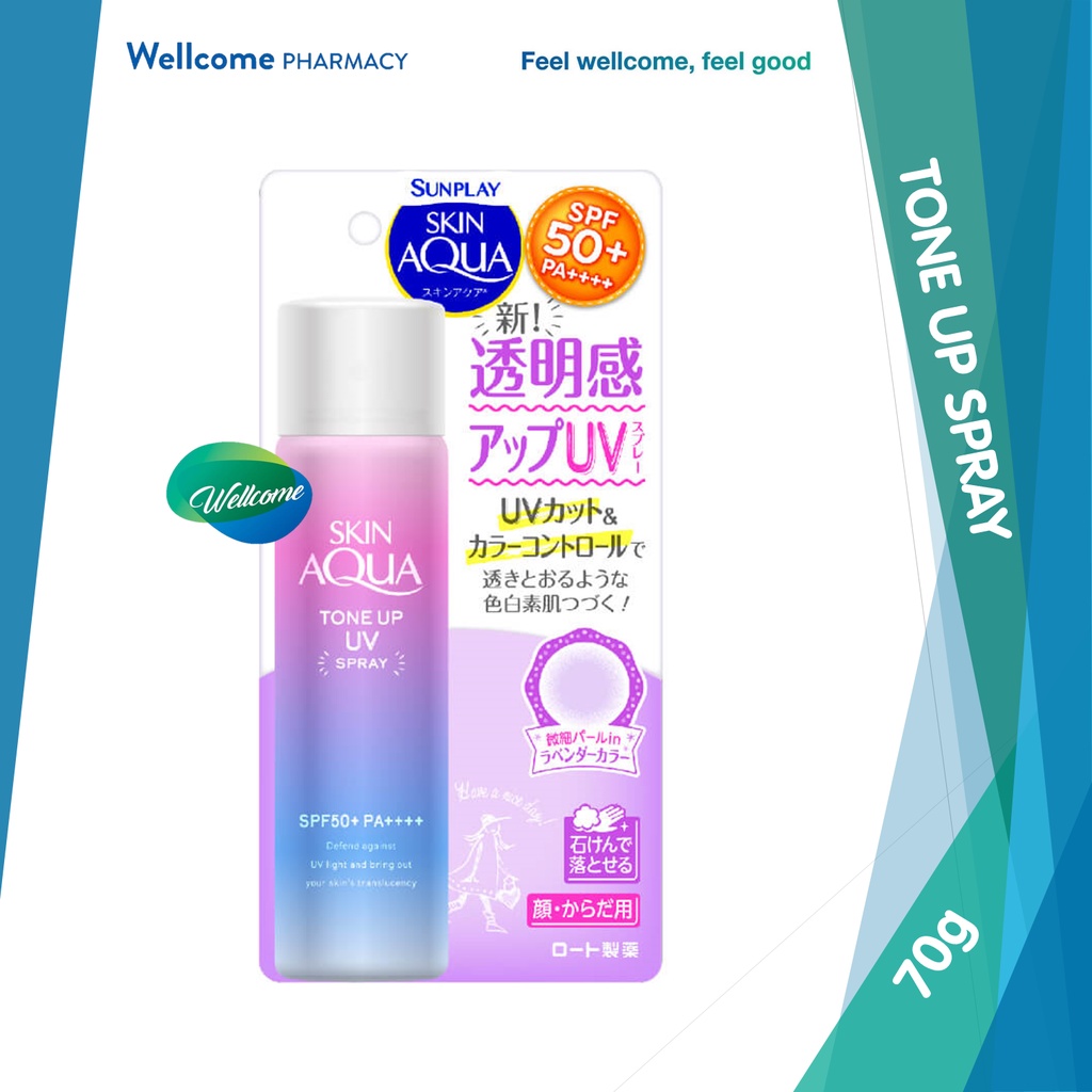 Sunplay Skin Aqua Tone Up UV Sunscreen Spray SPF50+ PA++++ - 70g ...