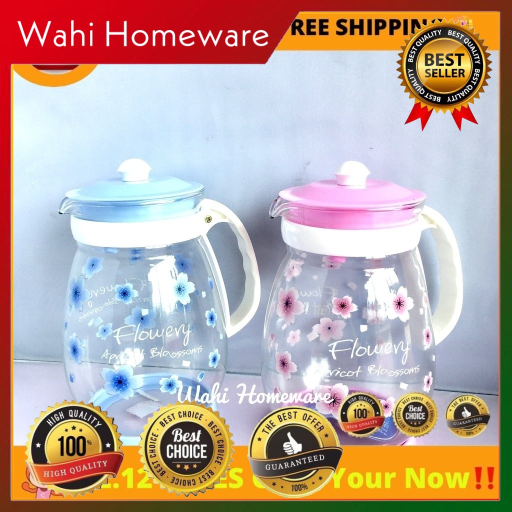 [Wahi Homeware] Jug Air Kaca Tahan Panas Water Jug Dispenser Glass Jug ...