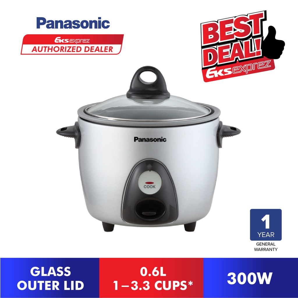 Panasonic 0.6L Non Stick Rice Cooker SR-G06FG / SR-G06FGLSK | Shopee ...