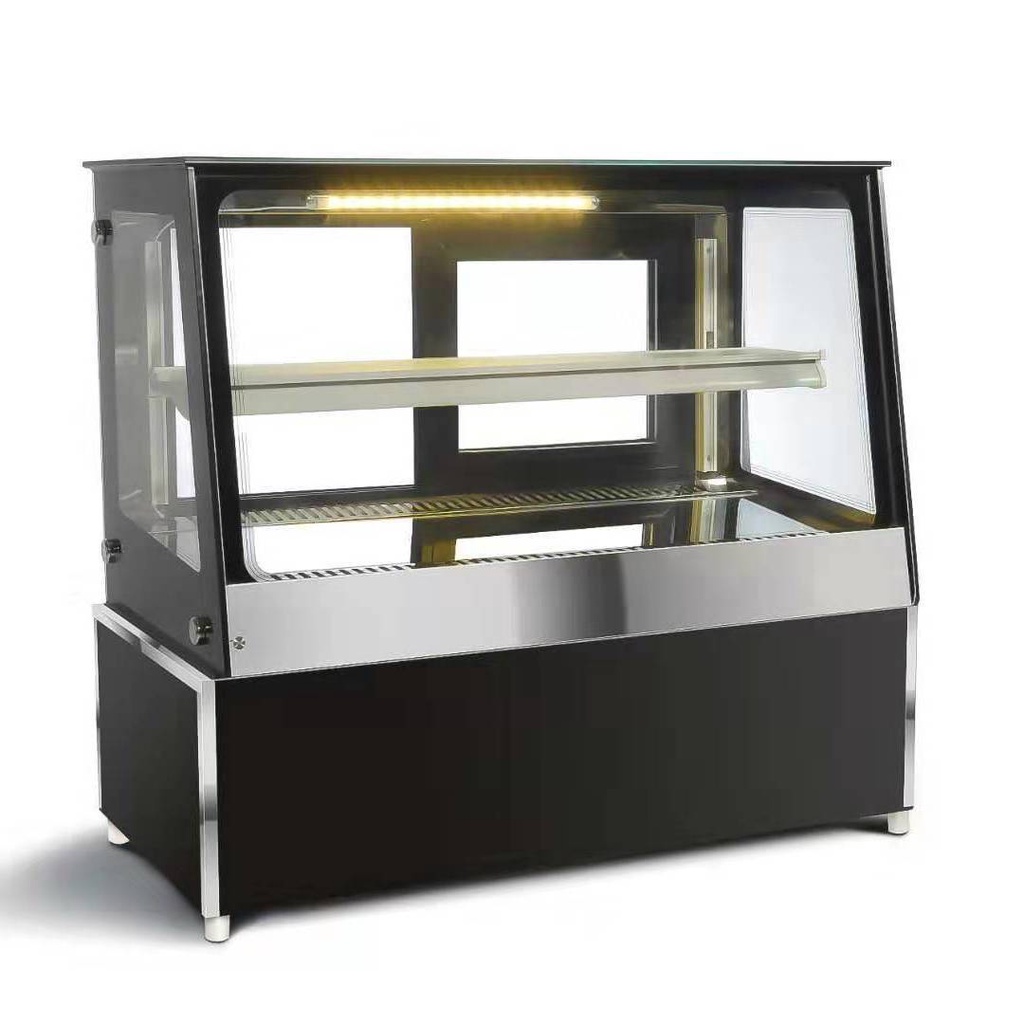 totDesktop Right Angle Cake Refrigerated Display Cabinet Glass ...