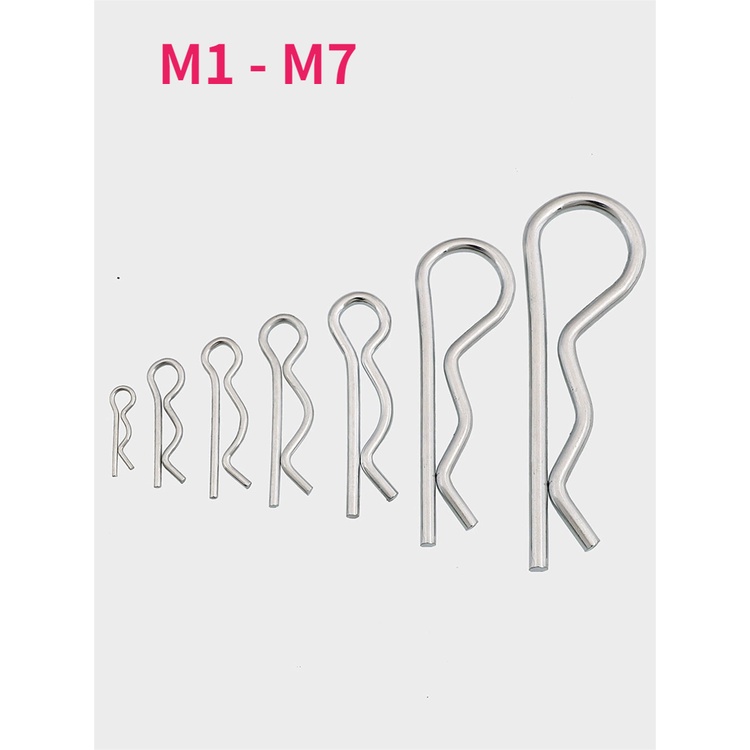 M1 M1.2 M1.6 M1.8 M2 M2.5 M3 M3.5 M4 M5 M6 M7 Spring R Type Cotter Pin ...