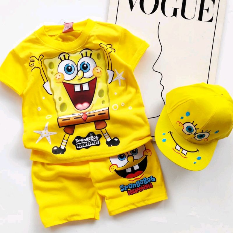 Spongebob BOYS' CLOTHES SPONGEBOB BOYS' GIRLS' SETTINGS WITH HAT FOR ...