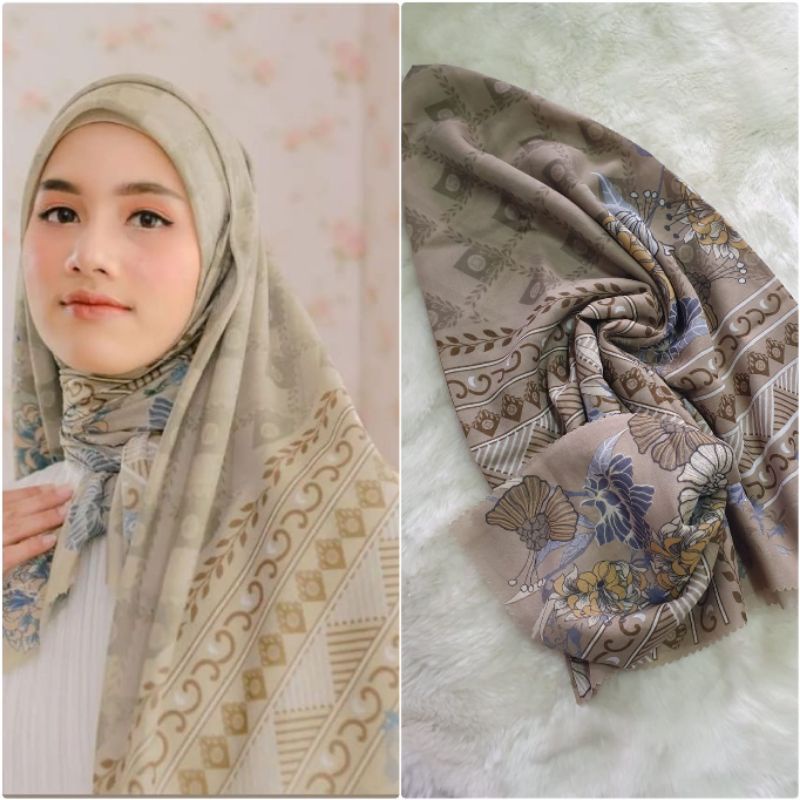 {NEW Ori REALPICT } RECTANGULAR HIJAB PART 1 / PREMIUM VOAL MOTIVE ...