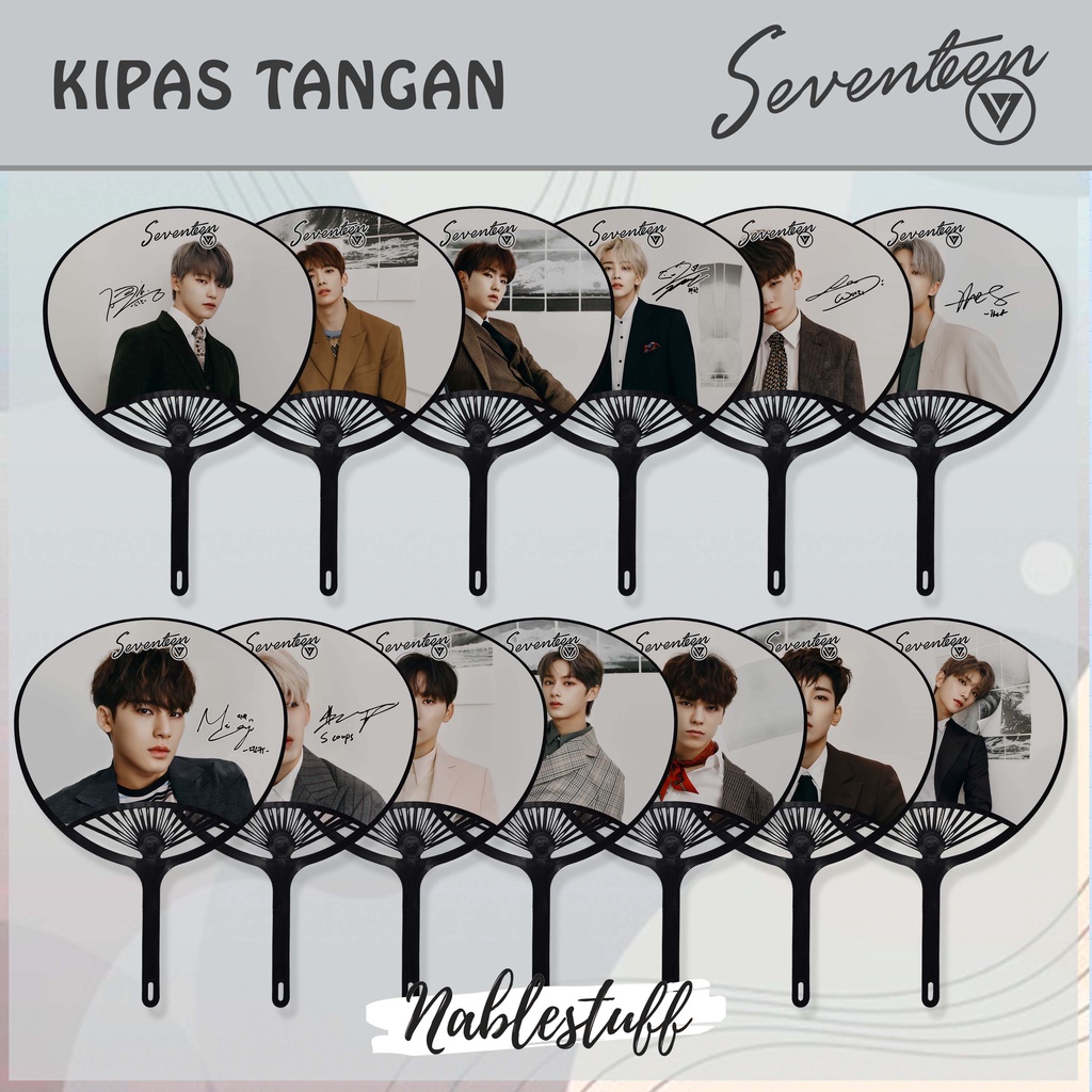 Seventeen Hand Fan // Shell Fan // Kpop Merchandise | Shopee Malaysia