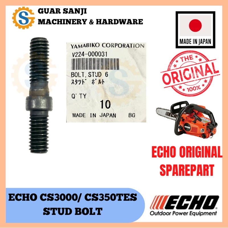 [ORIGINAL] ECHO CS3000 CS350TES CHAINSAW GENUINE BAR STUD BOLT | Shopee ...