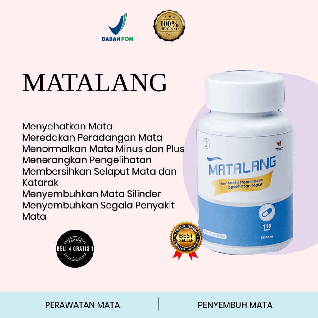 MATA Original MATALANG Eye Capsule For Irritation Cataract Min. Etc ...