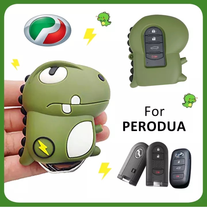 Perodua NEW ATIVA MYVI FACELIFT 2022 Car Key Dinosaur Remote Key Cover ...