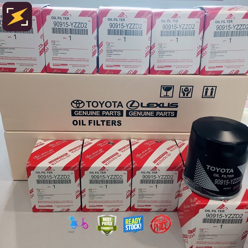 OIL FILTER TOYOTA D2 (90915-YZZD2) FOR TOYOTA HILUX INNOVA FORTUNER ...