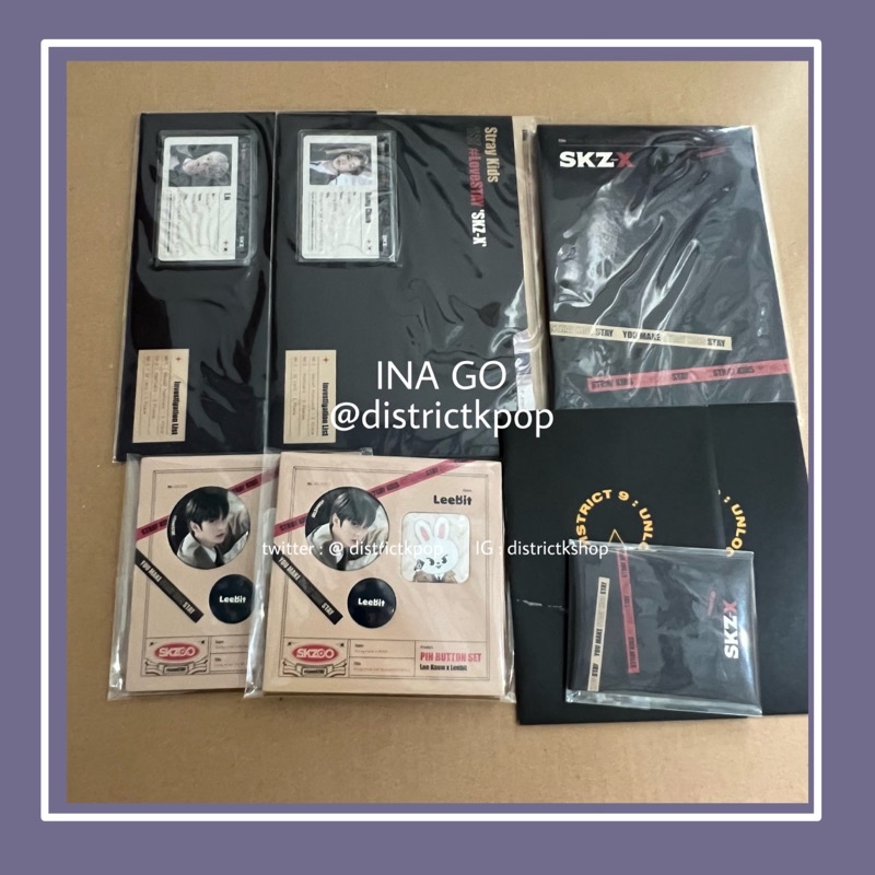 Stray KIDS SKZ-X OFFICIAL MD ID Photoset, ID file set, Paper frame ...