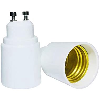 GU10 to E27 Lamp Holder Adapter Converter (Pack of 2) / GU10 Socket to ...
