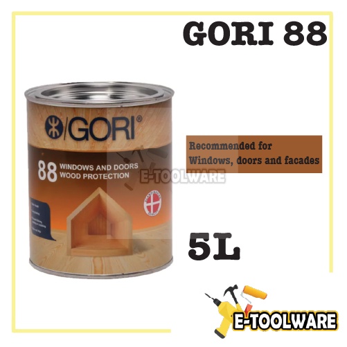GORI 88 5L - Windows & Doors Wood Protector (Finish, 2nd & 3rd coat Vertical Structures ...