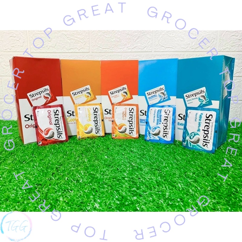 STREPSILS SORE THROATS RELIEF LOZENGES [6LOZENGES/PACKET] | Shopee Malaysia