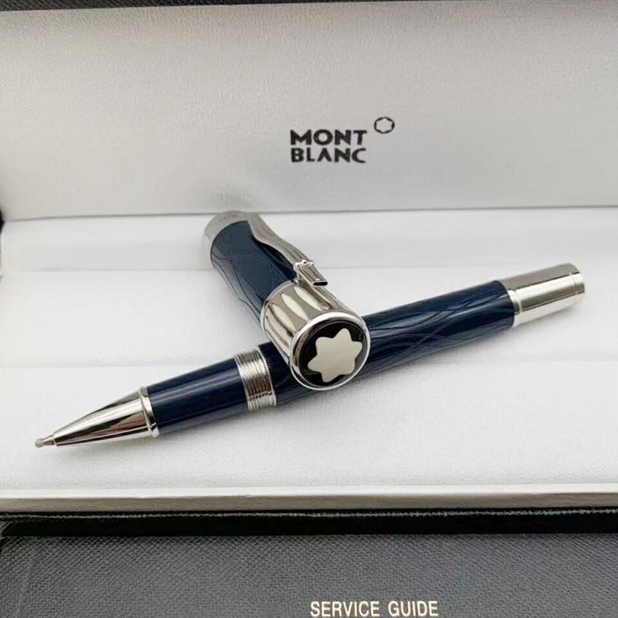 Mont Great Writer Edition MB Mark Twain Rollerball Ballpoint Pen Black ...