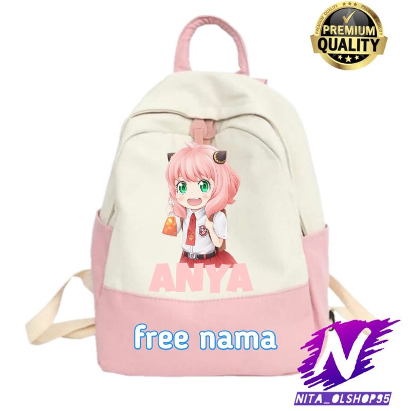 Anya forger school bag, anya's children's backpack | Shopee Malaysia