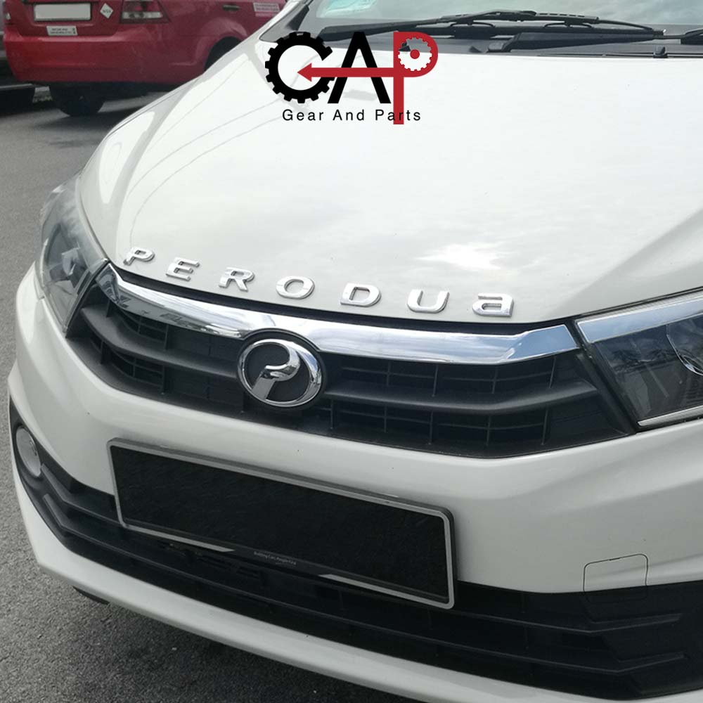 PERODUA Car Front Rear 3D Hood Wording Logo Emblem Alphabet Letter 3M ...