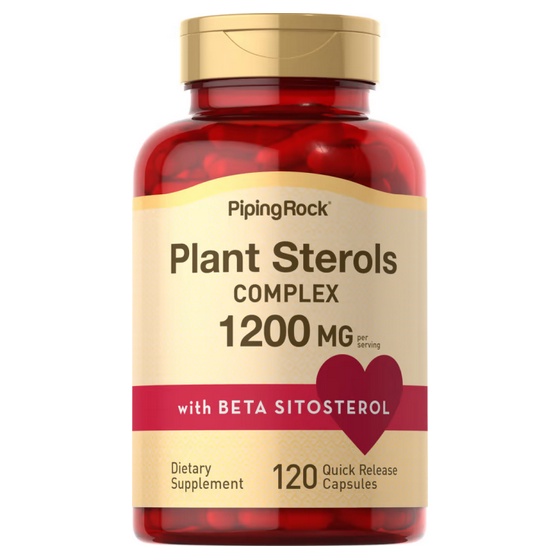 Plant Sterols Complex with Beta Sitosterol 1200 mg (per serving), 120 ...