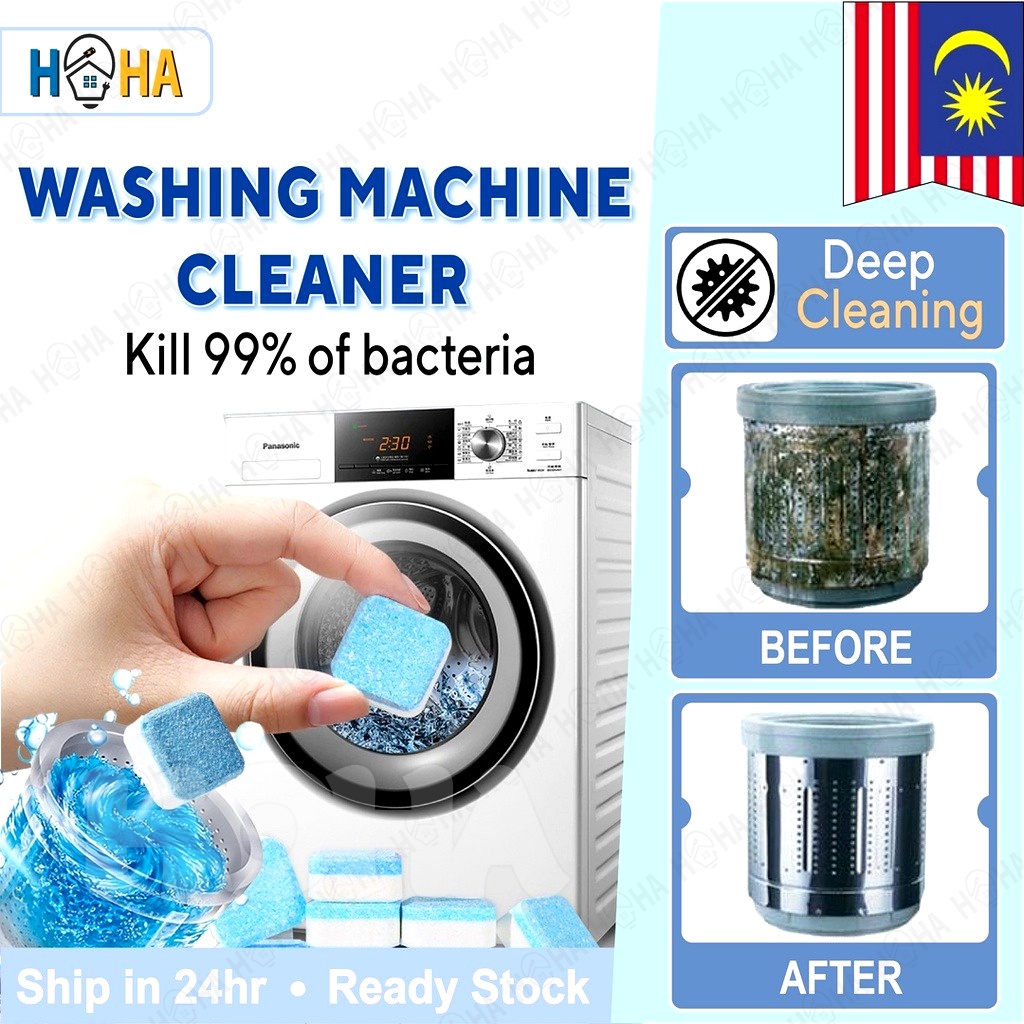 【30pcs/Pack】 Washing Machine Cleaner Powder Tablet Deep Cleaning Drum ...