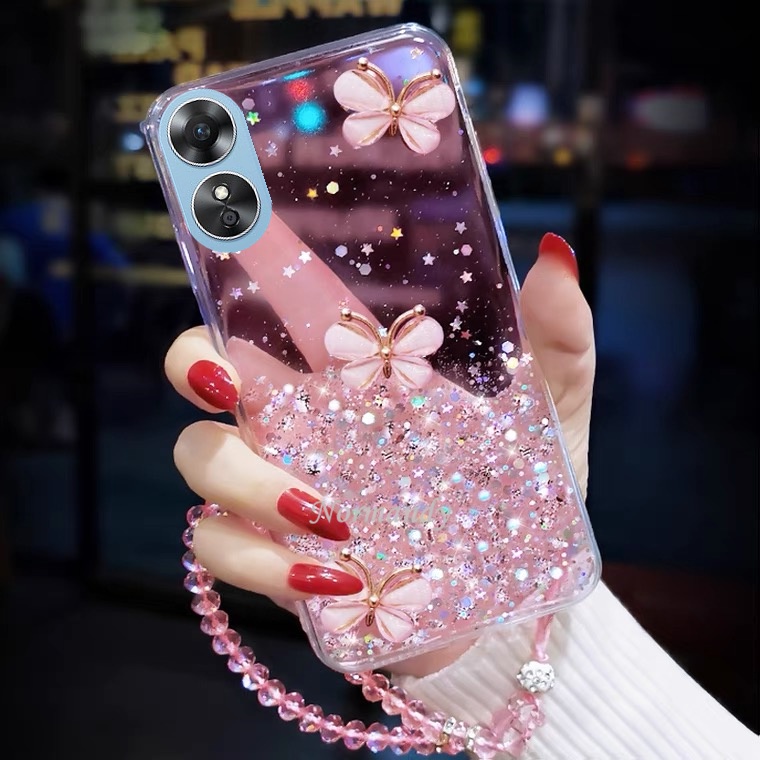Fashion Casing OPPO A78 5G A17 A17K A77S A77 A57 4G 3D Crystal ...