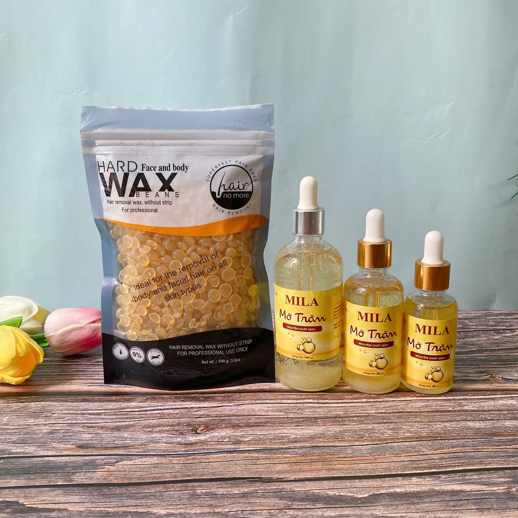 Combo Beans wax, MILA python fat to remove hair from arms, legs ...