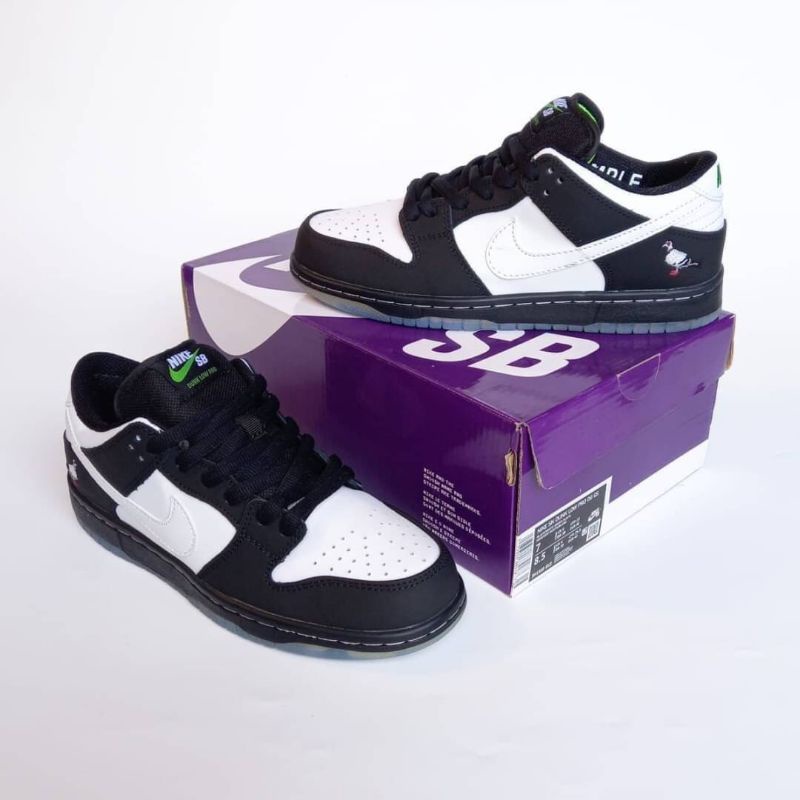 Nike SB Dunk Low Pro Jeff Stample Panda Pigeon Black White Green Made ...