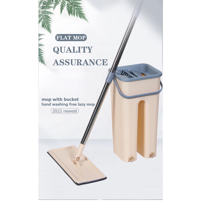 READY STOCK ️ Mini Slim Scratch Mop Self-Wash And Squeeze Dry Flat Mop ...