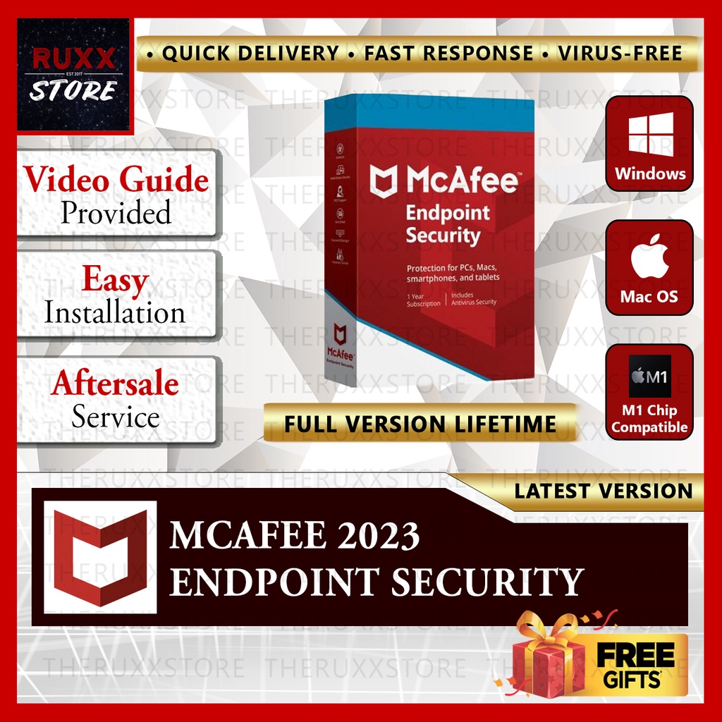 McAfee Endpoint Security 2023 Full Version Software + Video Guide (Windows/Mac) | Shopee Malaysia
