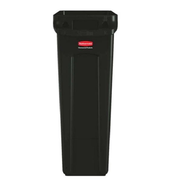 Rubbermaid Commercial Products Slim Jim 87L Black PE Waste Bin | Shopee ...