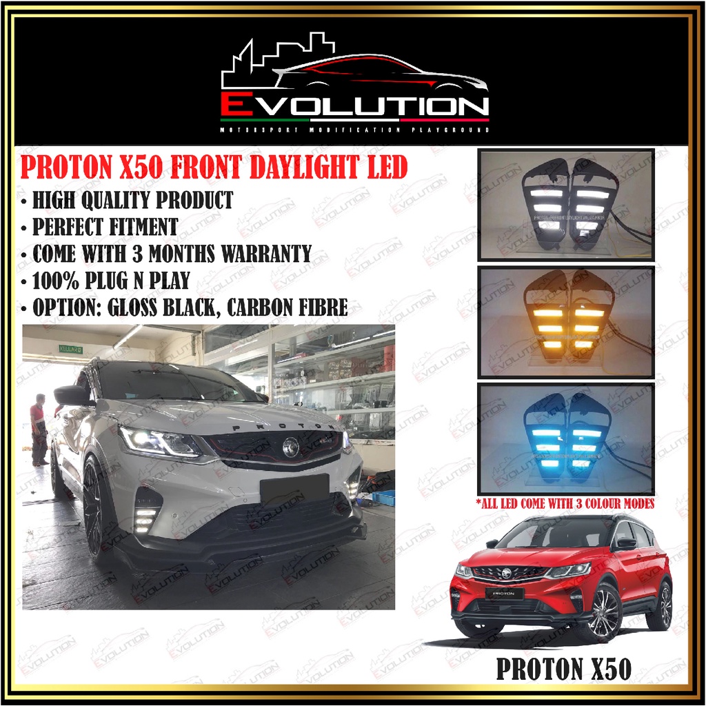 [LIMITEDTIMEOFFER] Proton X50 Front Daylight Front LED with Running ...