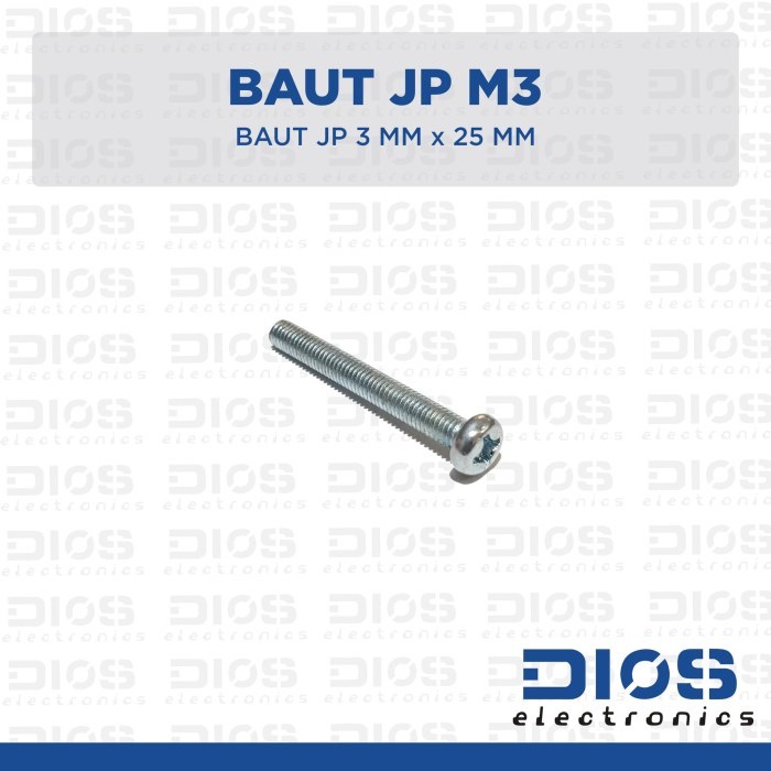 Jp Bolts 3 mm x 25 mm / M3 / Bolt (min 10 pcs) | Shopee Malaysia
