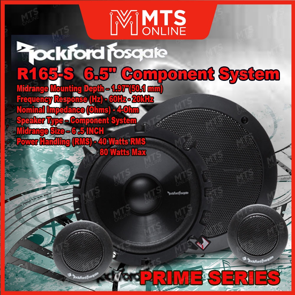 Rockford Fosgate Punch And Prime Series Component System ( P1675-S ...