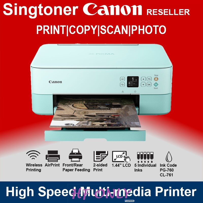Canon PIXMA TS5370 TS5370A Wireless All-In-One Colour Inkjet Printer ...