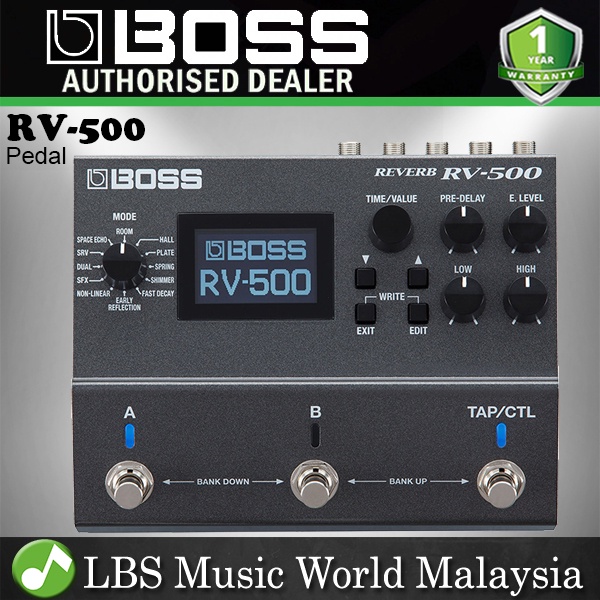 Boss RV-500 Reverb Multi-effects Pedal 12 Reverb Modes for Electric ...