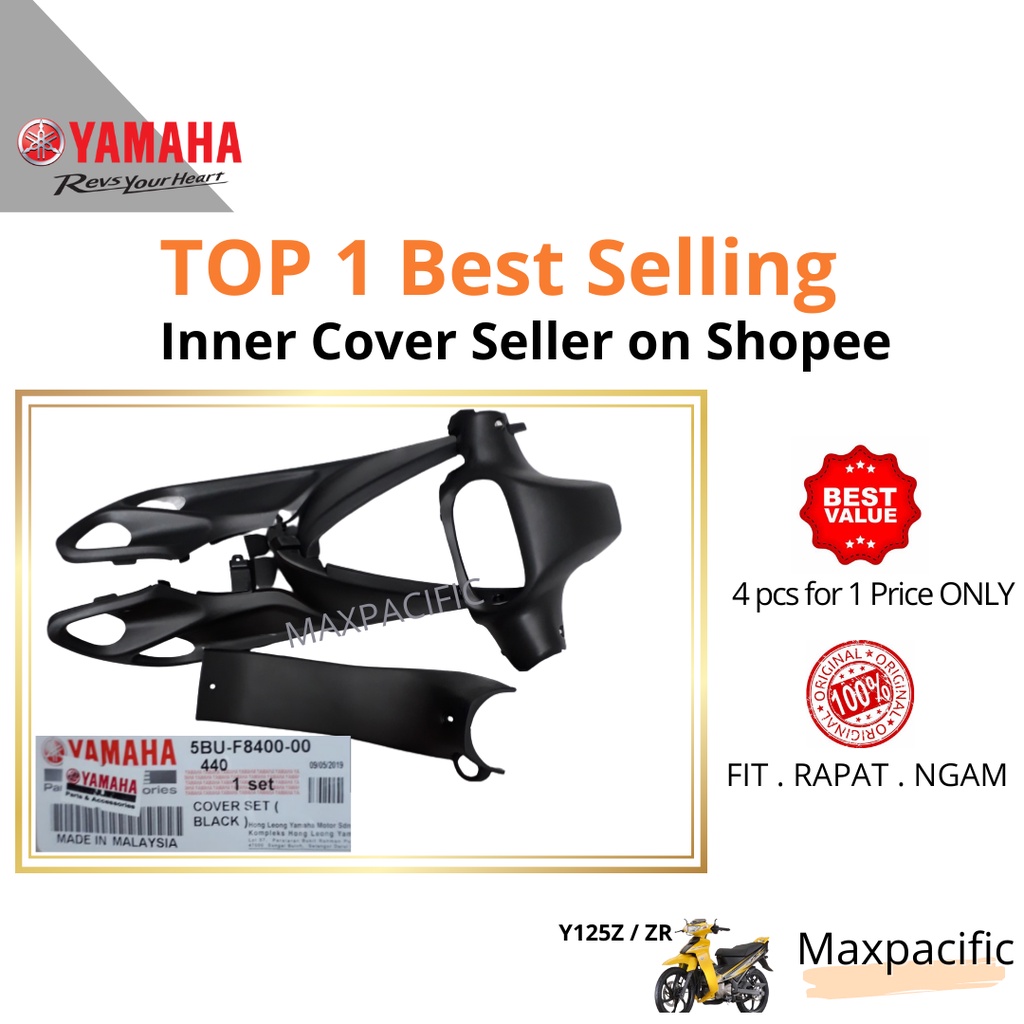 Yamaha Inner Cover Set 125zr Original Hly Y125ZR Y125Z 125 Iner (Black ...