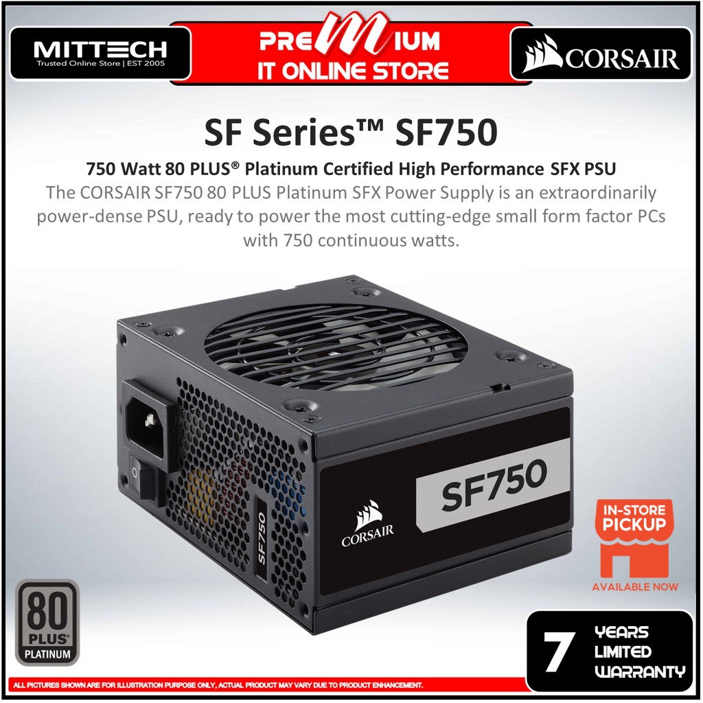 CORSAIR SF Series™ SF750 — 750 Watt 80 PLUS® Platinum Certified High ...