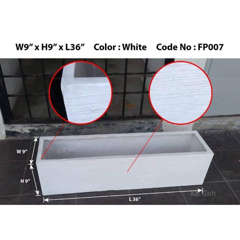 Fiberglass planter box | Shopee Malaysia