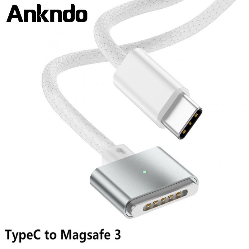 Ankndo 140W USB-C Type C to Mag/Safe 3 Cable, Compatible with 2023 Mac ...
