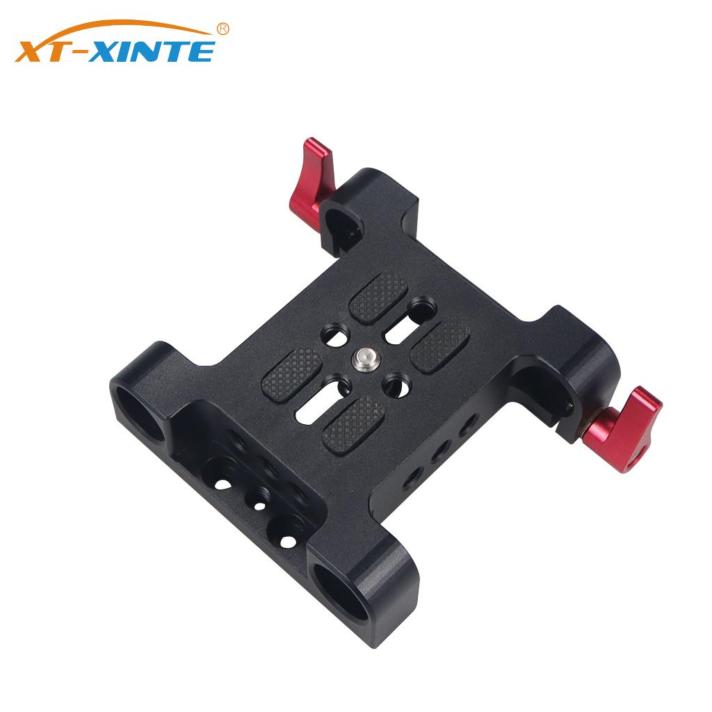 XT-XINTE Universal DSLR Camera Mounting Base Plate With 15mm Rod tube ...