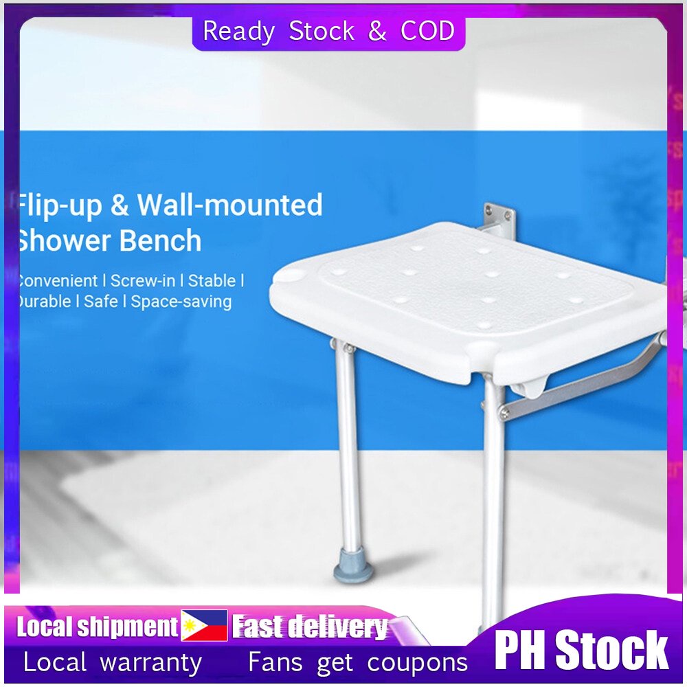 Bathroom Folding Stool Elderly Shower Elderly Safe Wall Chair Disabled ...