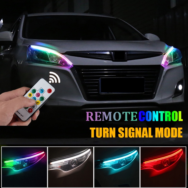 Flexible Universal DRL Colored Lights LED Strips for Daytime Running ...