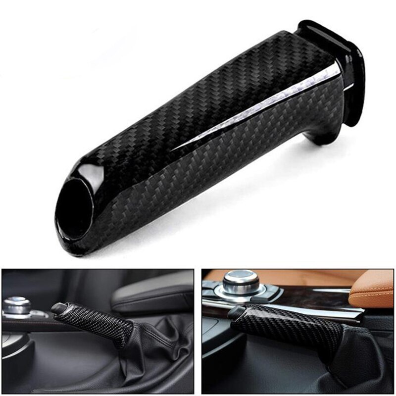 [IN Stock Store] Carbon Fiber Car Handbrake Brake Handle Cover for BMW ...