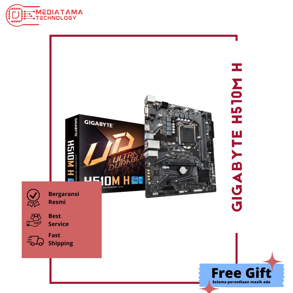 Gigabyte H510M H - Motherboard (DDR4, Intel H510 Express Chipset ...