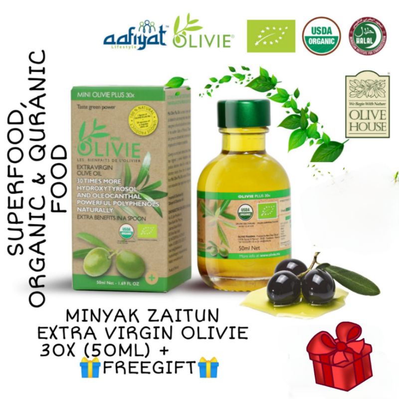 💯 Organik Mini Olive Oil🔥Pati Minyak Zaitun Extra Virgin Olivie30x [50 ...