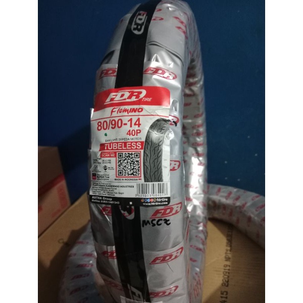 Fdr 80/90-14 flemino 14 RING OUTER TIRE FDR TUBELESS | Shopee Malaysia