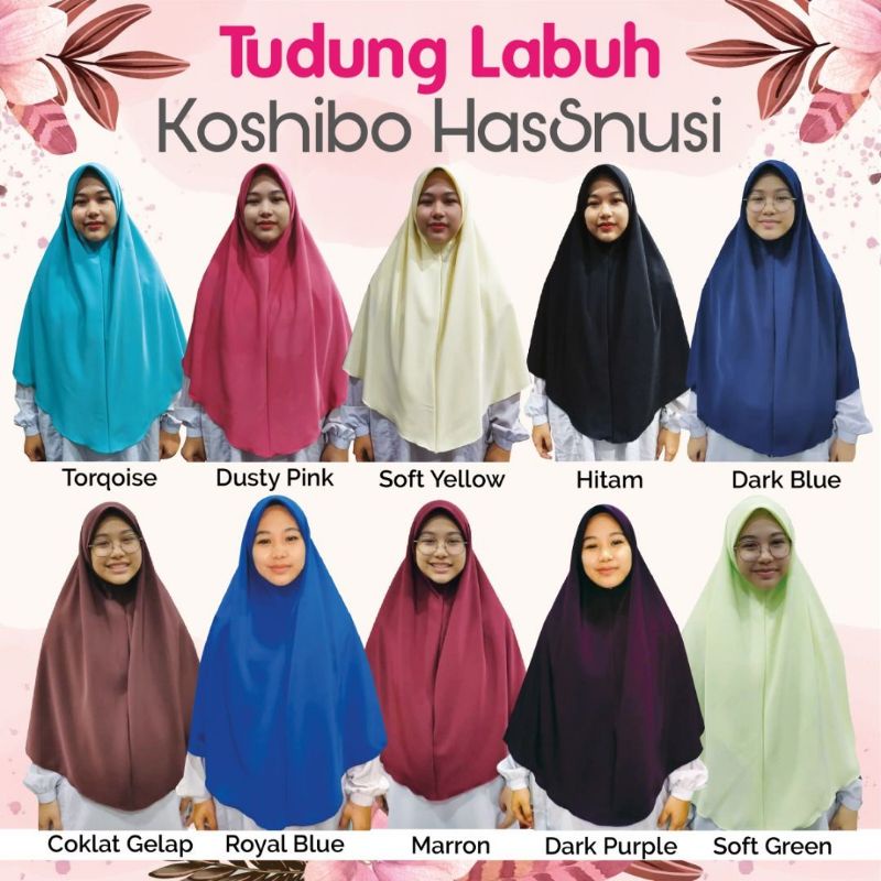 TUDUNG LABUH HEAVY KOSHIBO CANTIK | Shopee Malaysia