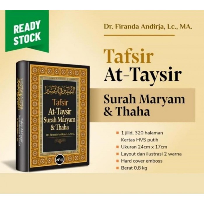 TAFSIR AT-TAYSIR (4 BUKU) | Dr Firanda Andirja (Surah Al-Maidah Al-Kahfi Maryam Thaha Luqman As ...