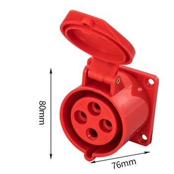 Plug Mounting Female Industrial Plug 3 Phase 4 pin 16 Ampere | Shopee ...