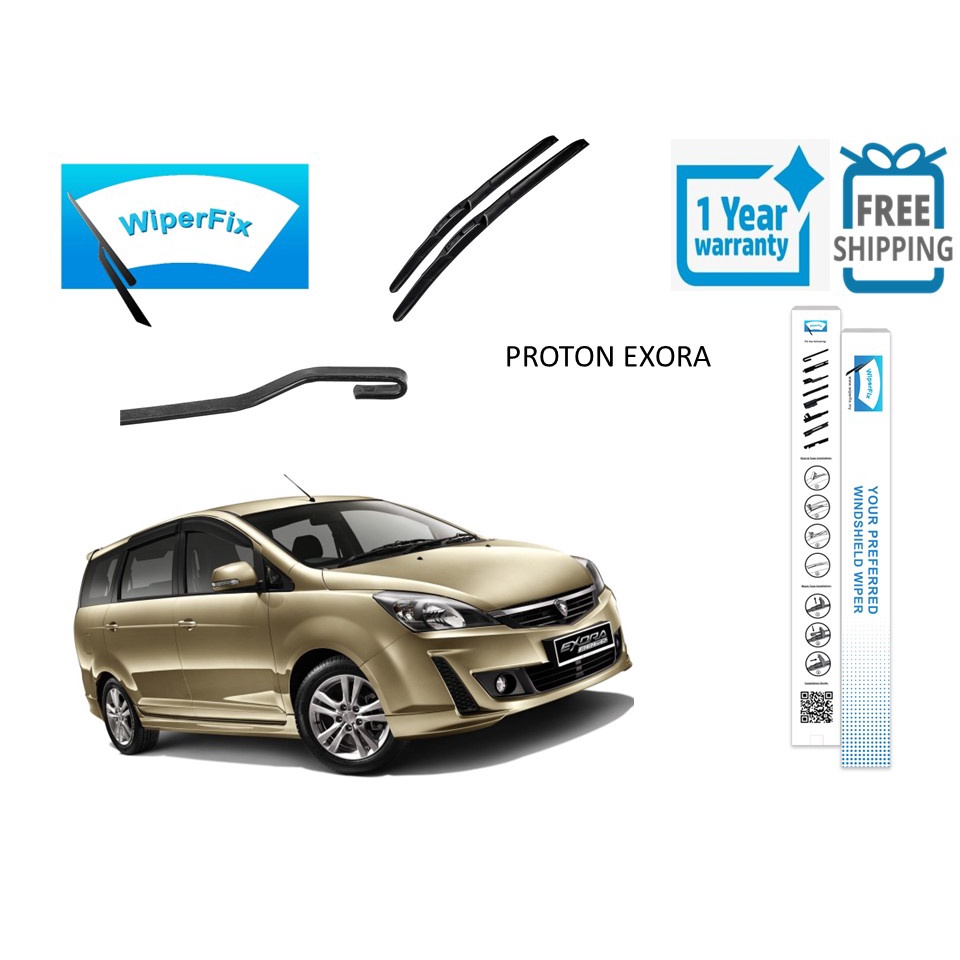 [WiperFix] Proton Exora 2009-2021Latest - SILICONE WIPER - HYBRID BLADE ...